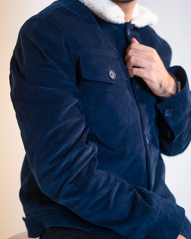 Blue Sherpa Jacket - Fashion at your Fingertips!