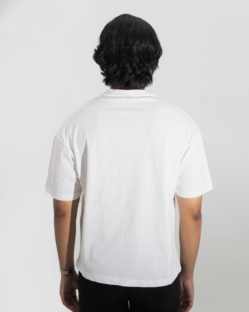 Unisex White Drop Shoulder T-shirt - Fashion at your Fingertips!