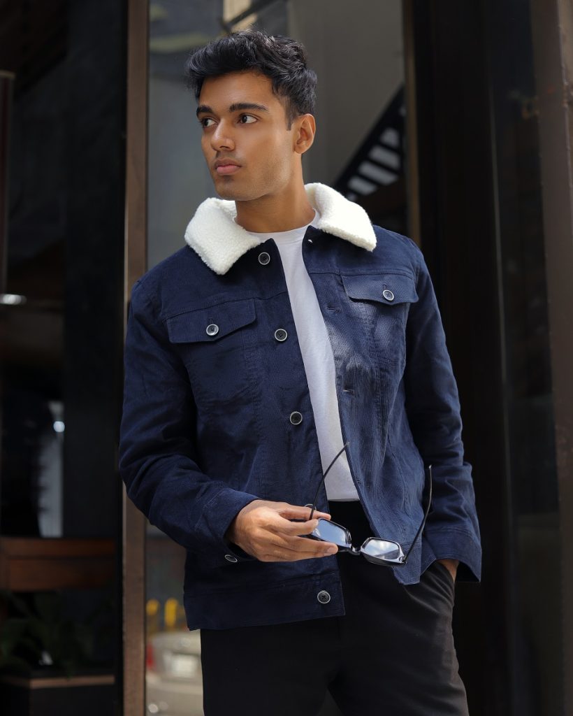 Blue Sherpa Jacket - Fashion at your Fingertips!