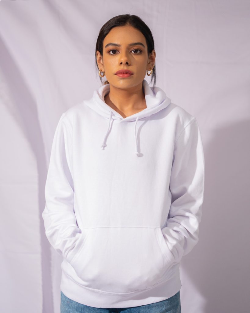 White Unisex Hoodie - Fashion at your Fingertips!