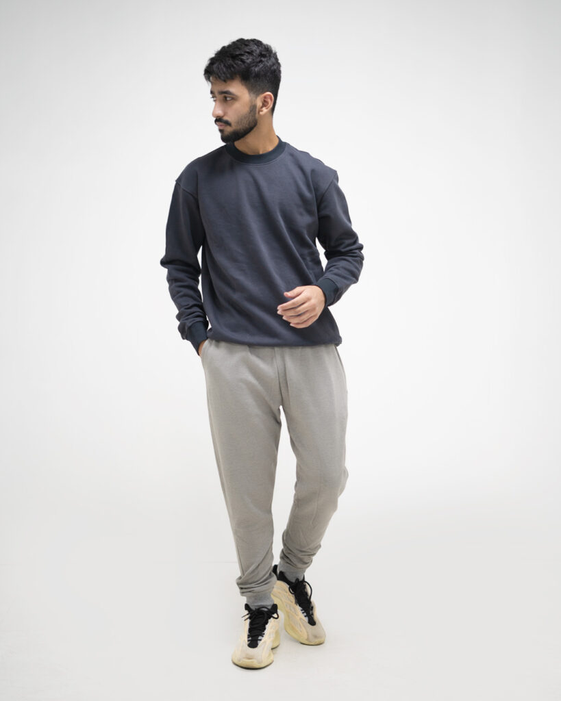 Charcoal Black Sweat-set - Fashion at your Fingertips!