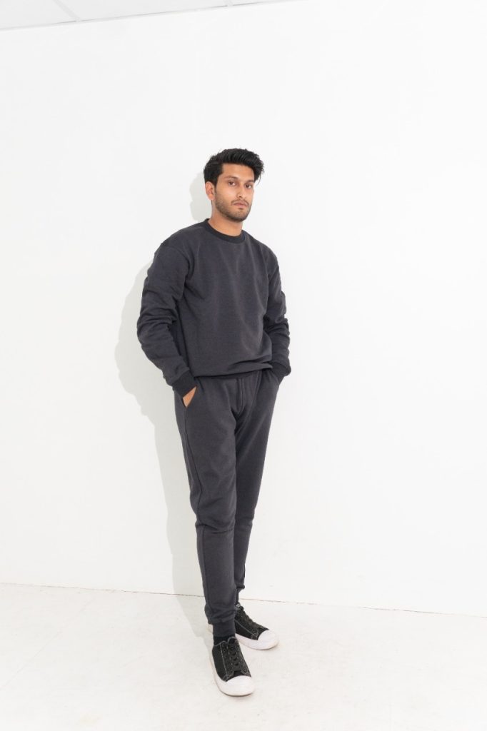 Charcoal Black Sweat-set - Fashion at your Fingertips!