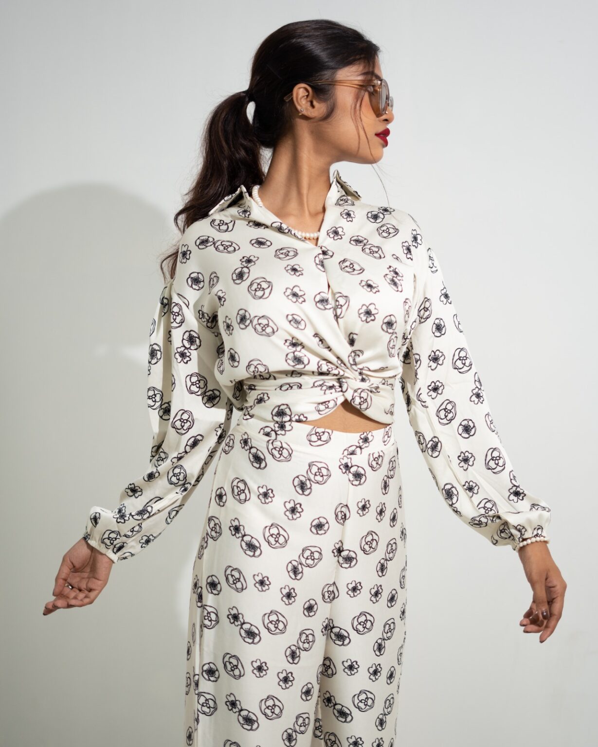 B&W floral Co-ord set - Fashion at your Fingertips!